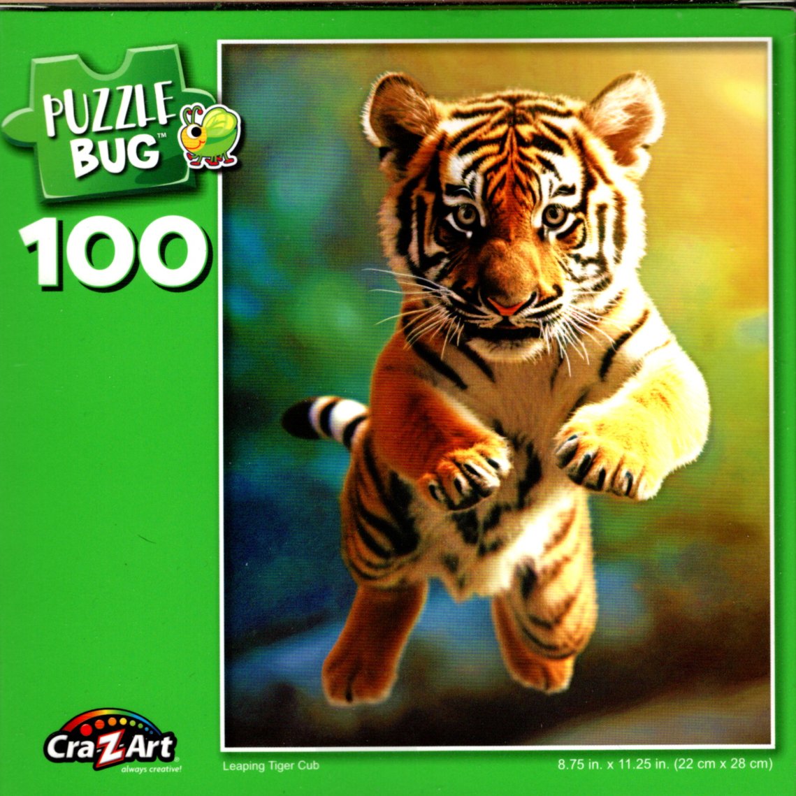 Puzzlebug Leaping Tiger Cub - Puzzlebug - 100 Piece Jigsaw Puzzle