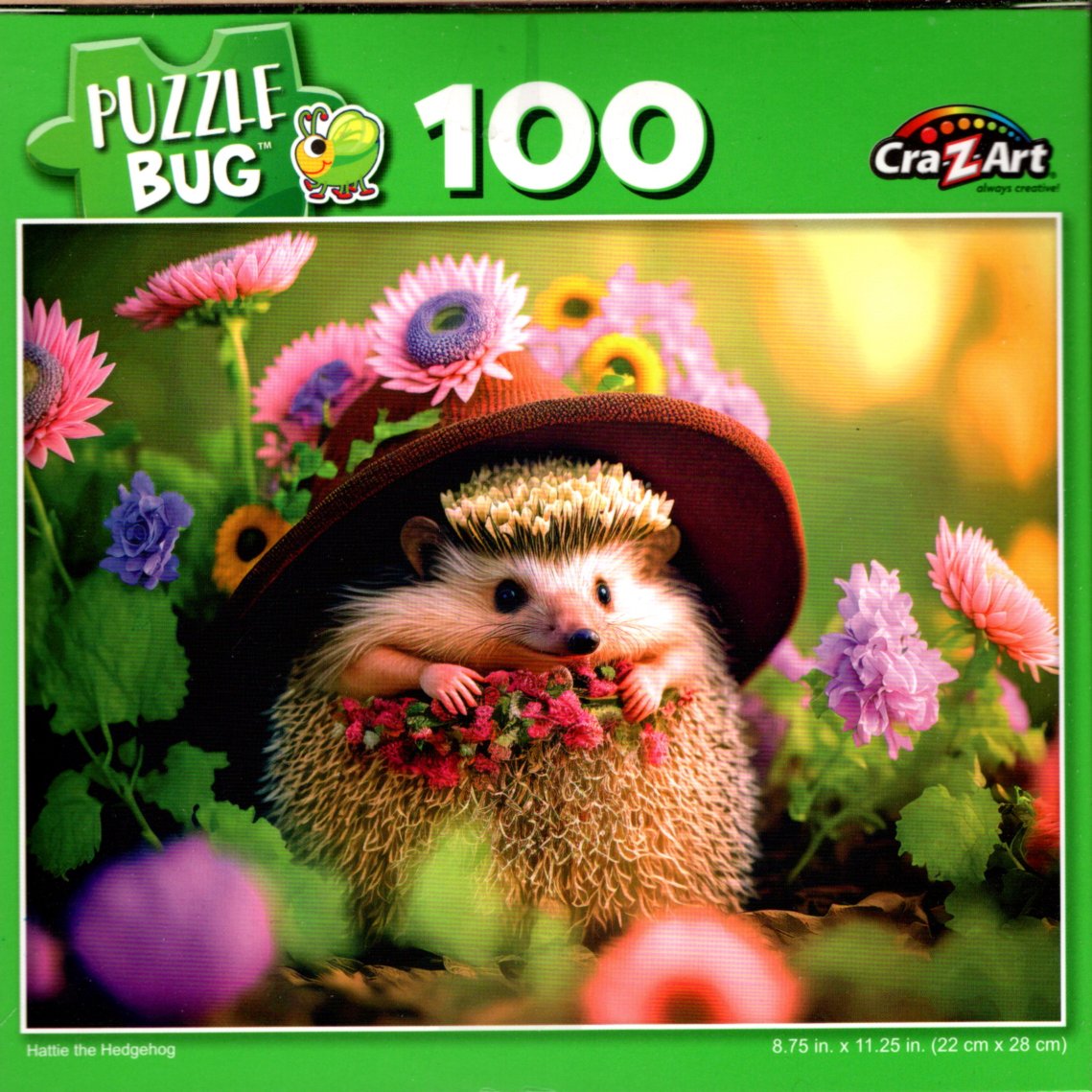 Puzzlebug Hattie The Hedgehog - Puzzlebug - 100 Piece Jigsaw Puzzle