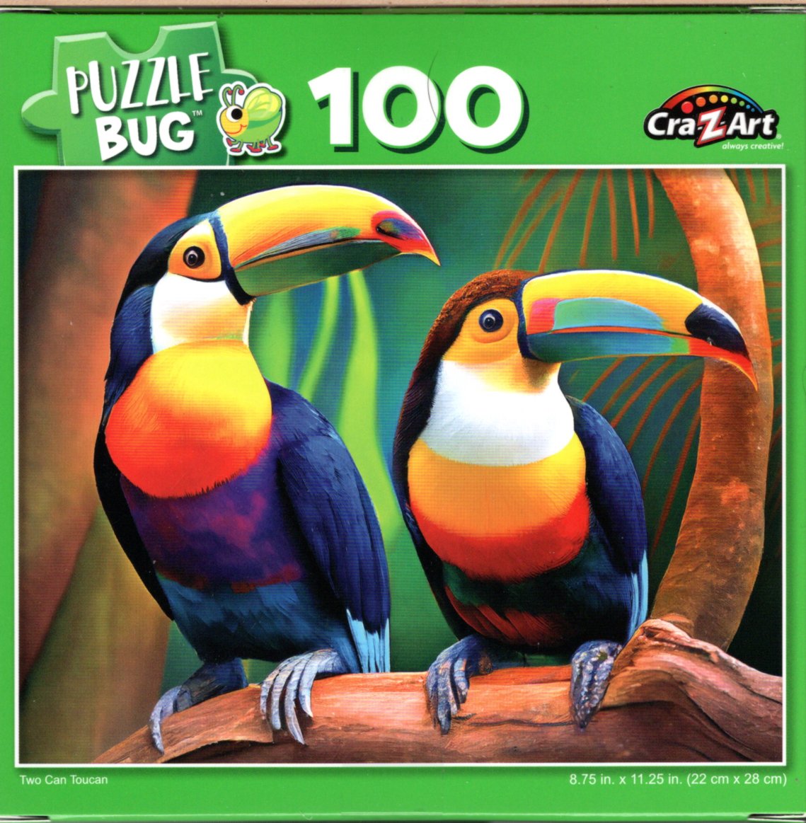Puzzlebug Two Can Toucan - 100 Piece Jigsaw Puzzle