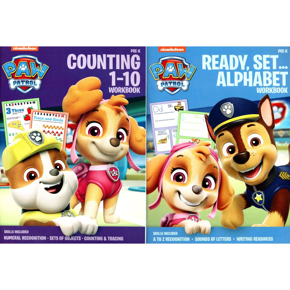 Nickelodeon Pre-K Paw Patrol - Caunting 1-10 & Ready, Set..., Alphabet ...