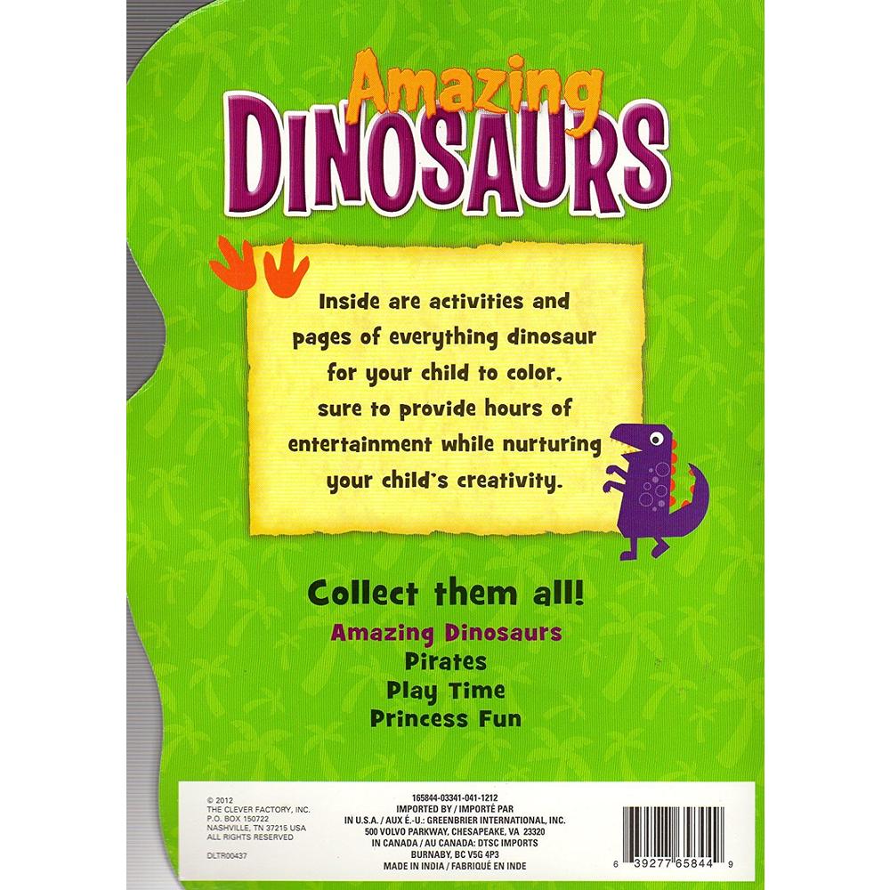 Coloring Book Amazing Dinosaurs - Coloring & Activity Book