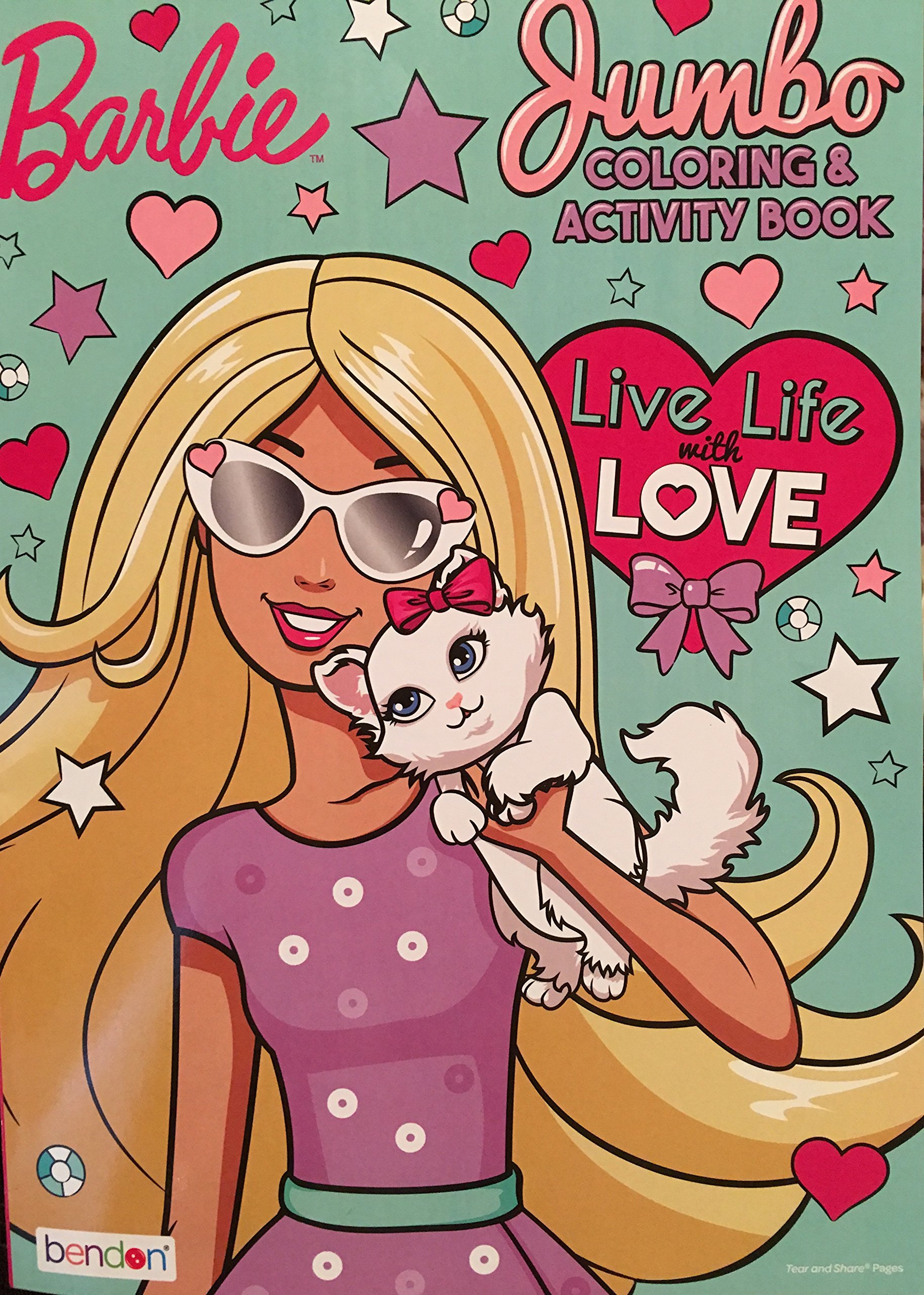 Mattel Barbie Live Life with Love Jumbo Coloring & Activity Book