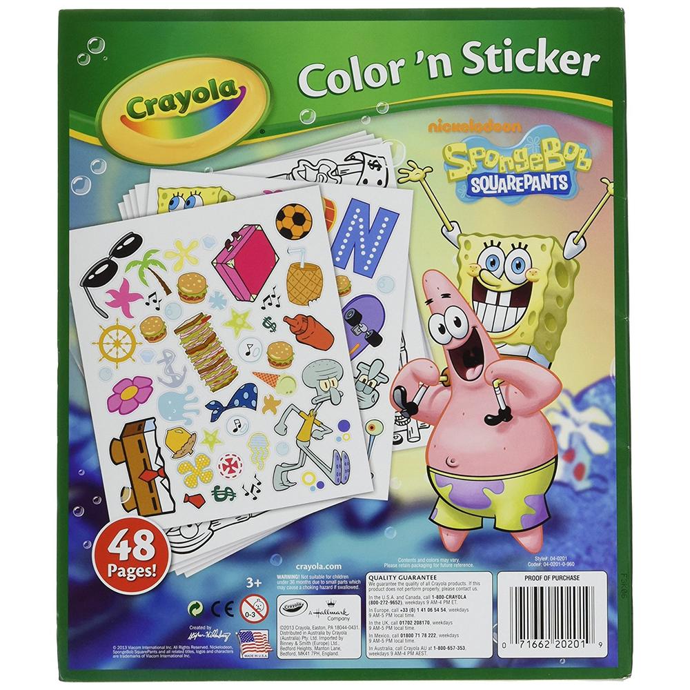 Crayola Spongebob Squarepants Color & Sticker Activity Book