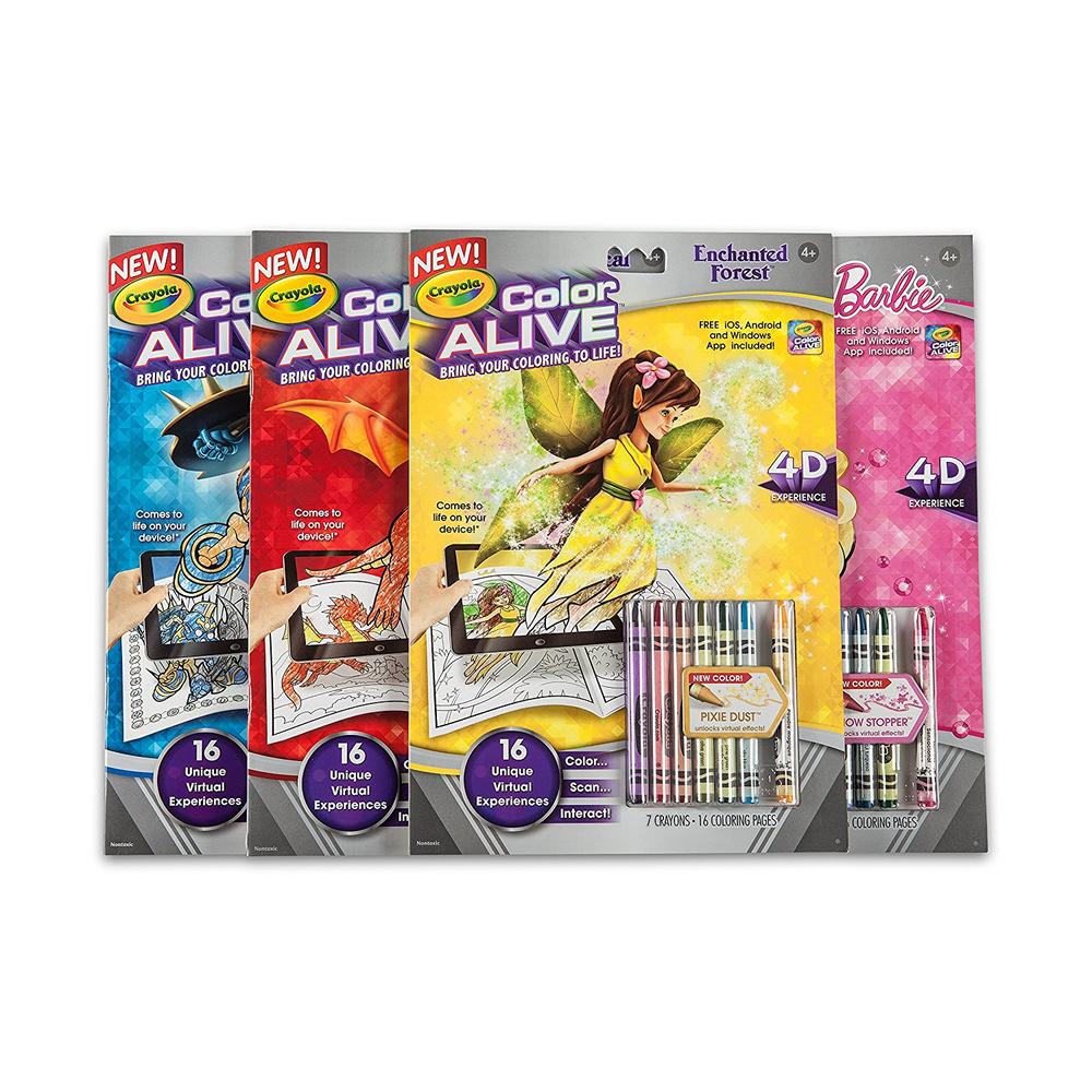 Crayola Color Alive Action Coloring Pages - Enchanted Forest