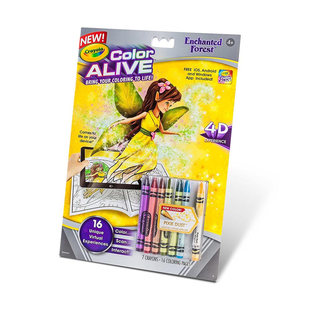 Crayola Color Alive Action Coloring Pages - Enchanted Forest