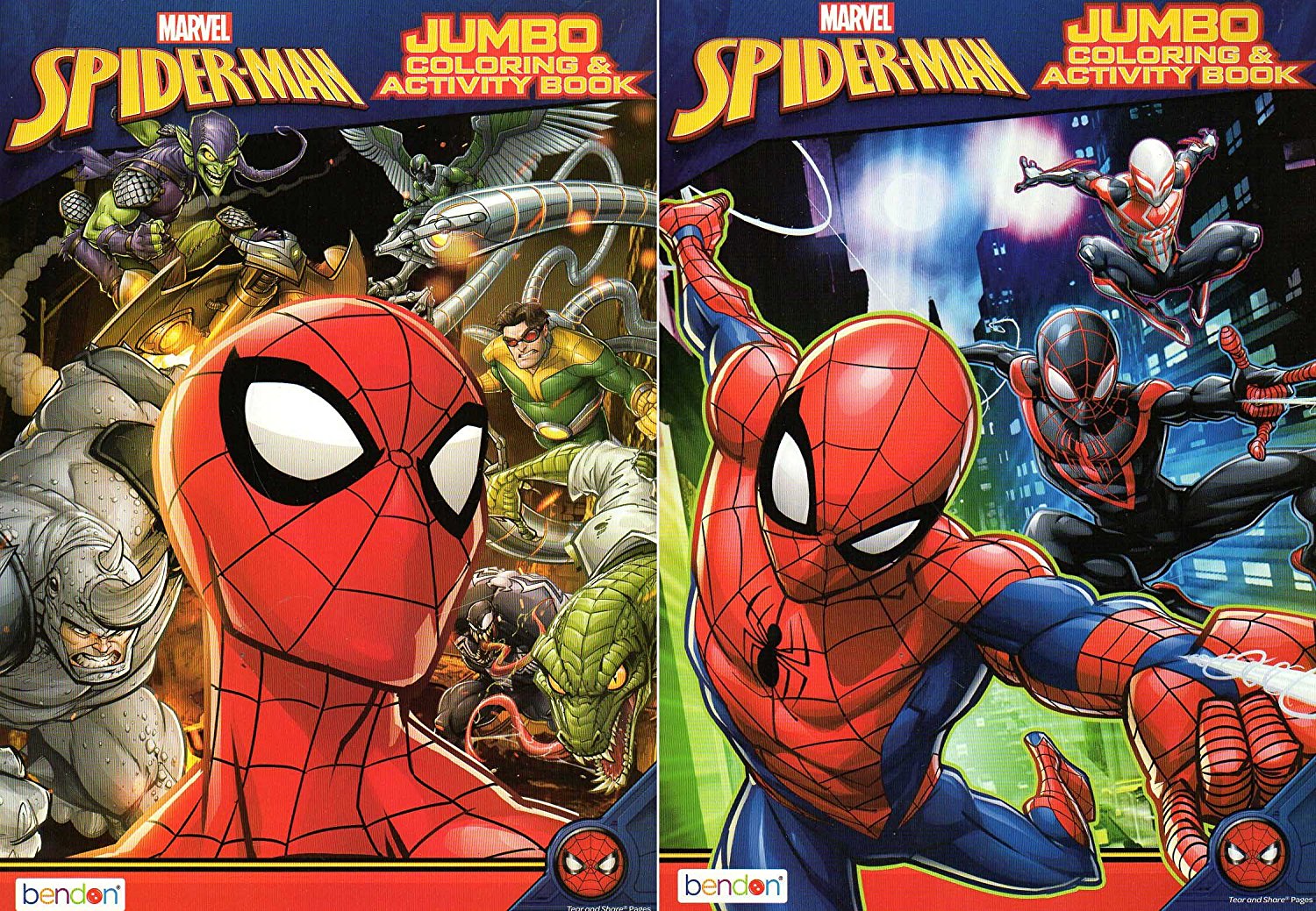 Coloring Book Marvel Spider-Man Jumbo Coloring and Activity Book (Set ...