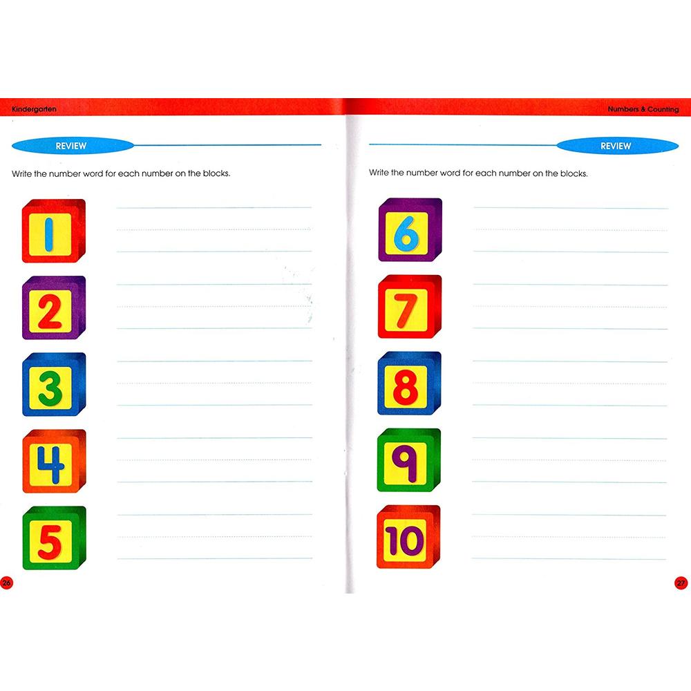 Homework Helper Educational Workbooks - Kindergarten - Set of 4