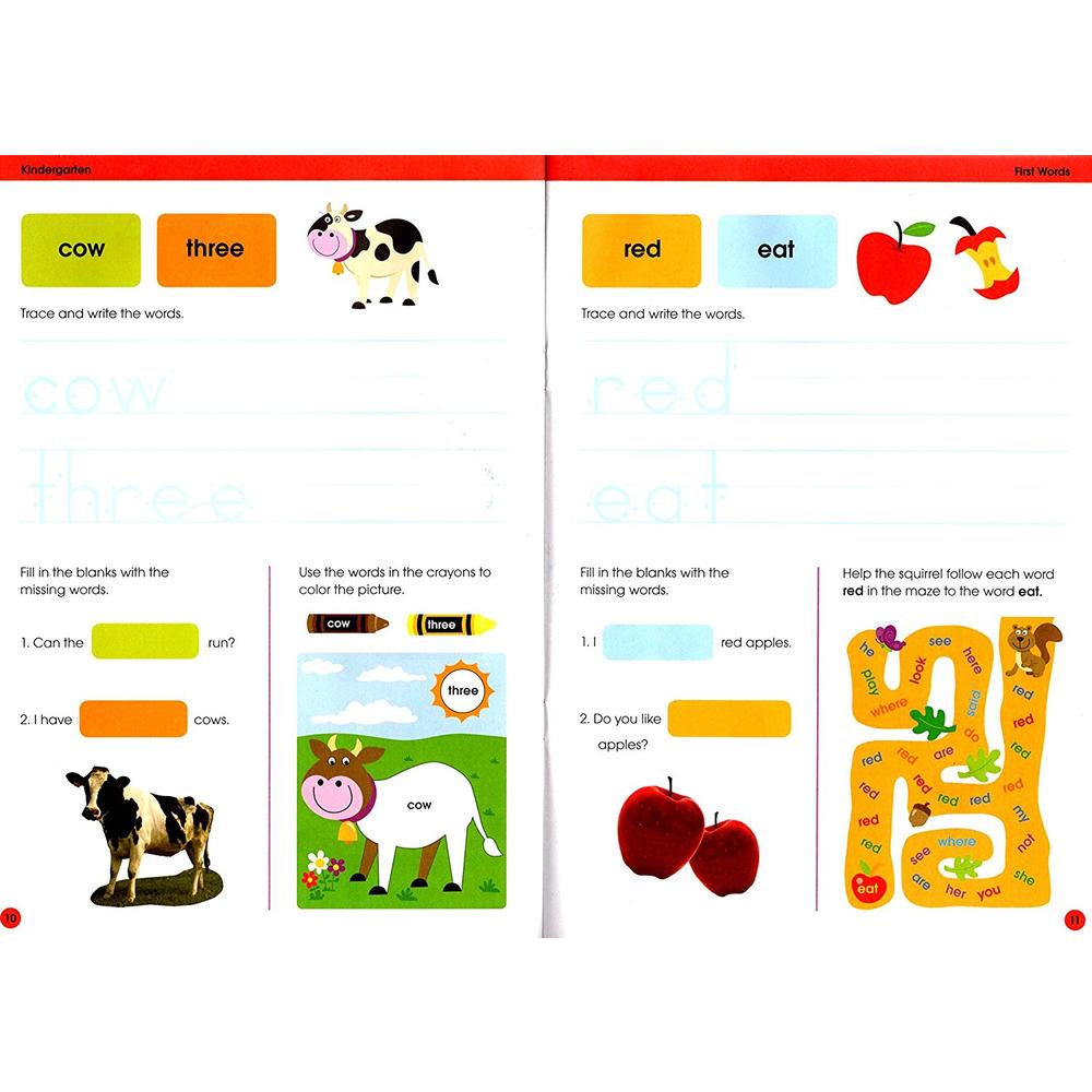 Homework Helper Educational Workbooks - Kindergarten - Set of 4