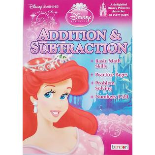 Educational Workbook Disney Princess - Addition & Subtraction Basic ...