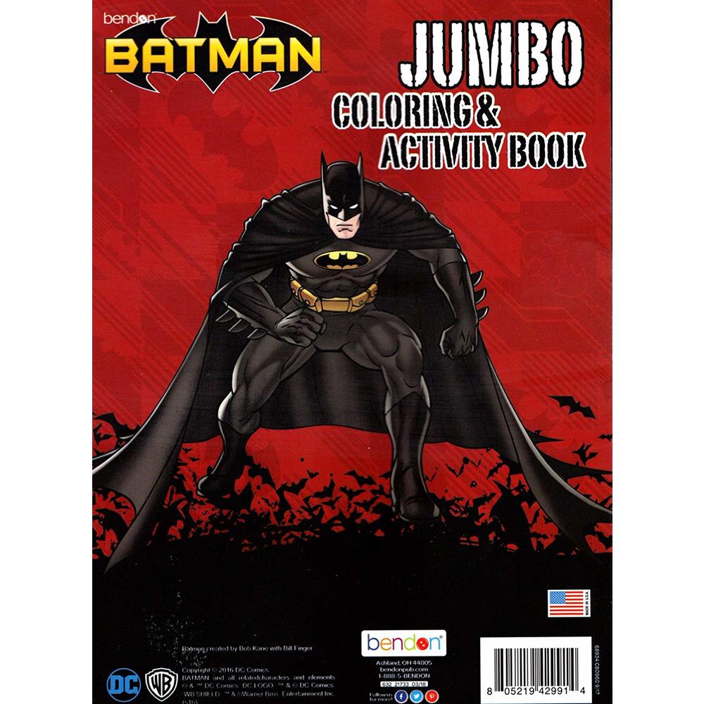 Bendon DC Comics Batman Jumbo Coloring & Activity Book - Crime Crusher