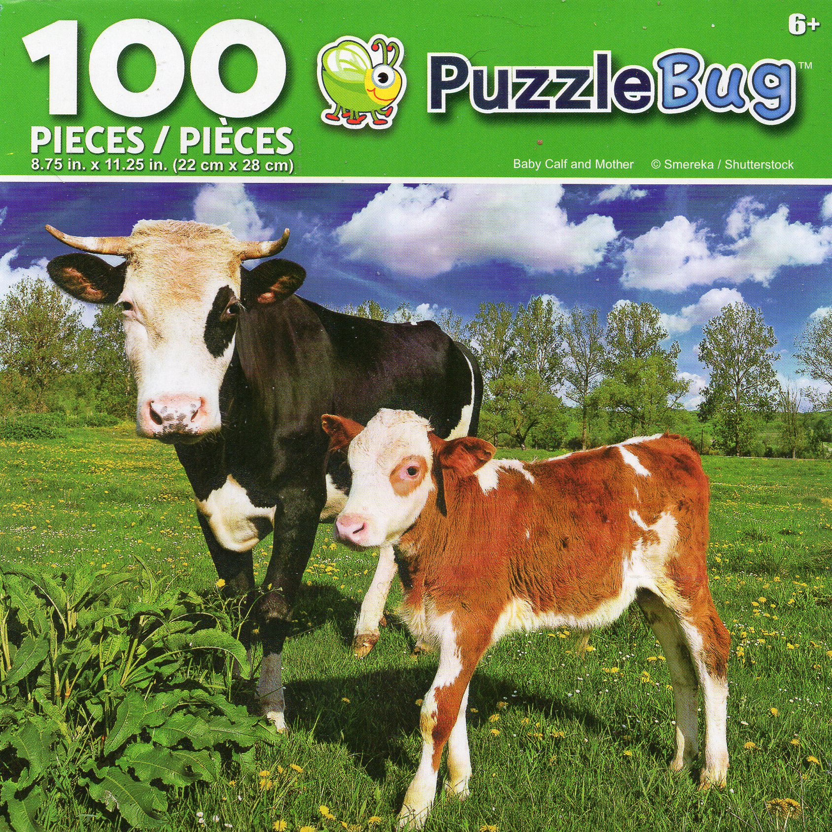 Cra-Z-Art Baby Calf and Mather - Puzzlebug - 100 Piece Jigsaw Puzzle