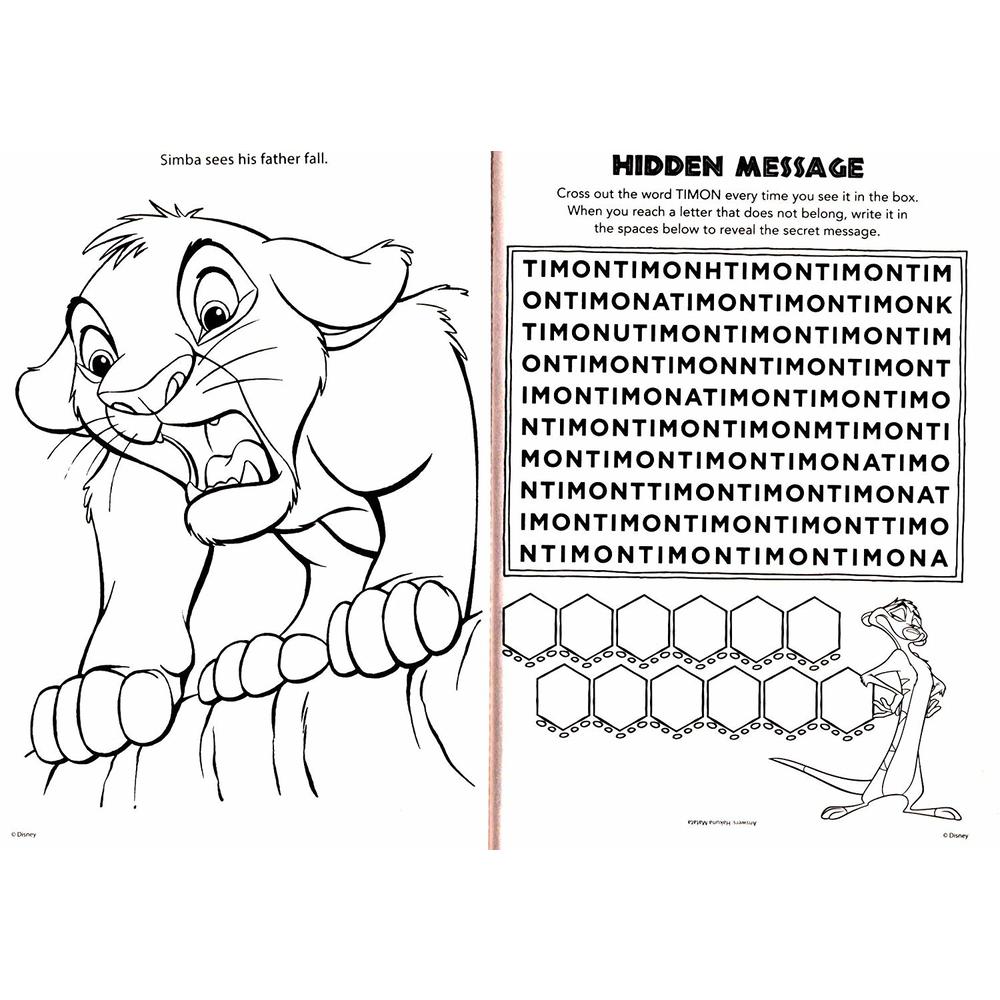 Disney - The Lion King - Gigantic Coloring & Activity Book - 200 Pages