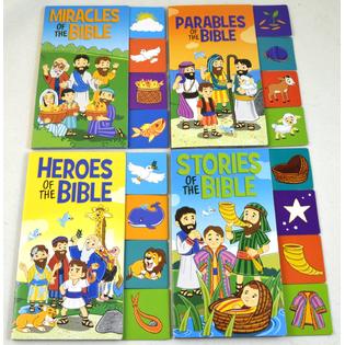 The Clever Factory Set of Four Bible Story Tabbed Books for Young ...