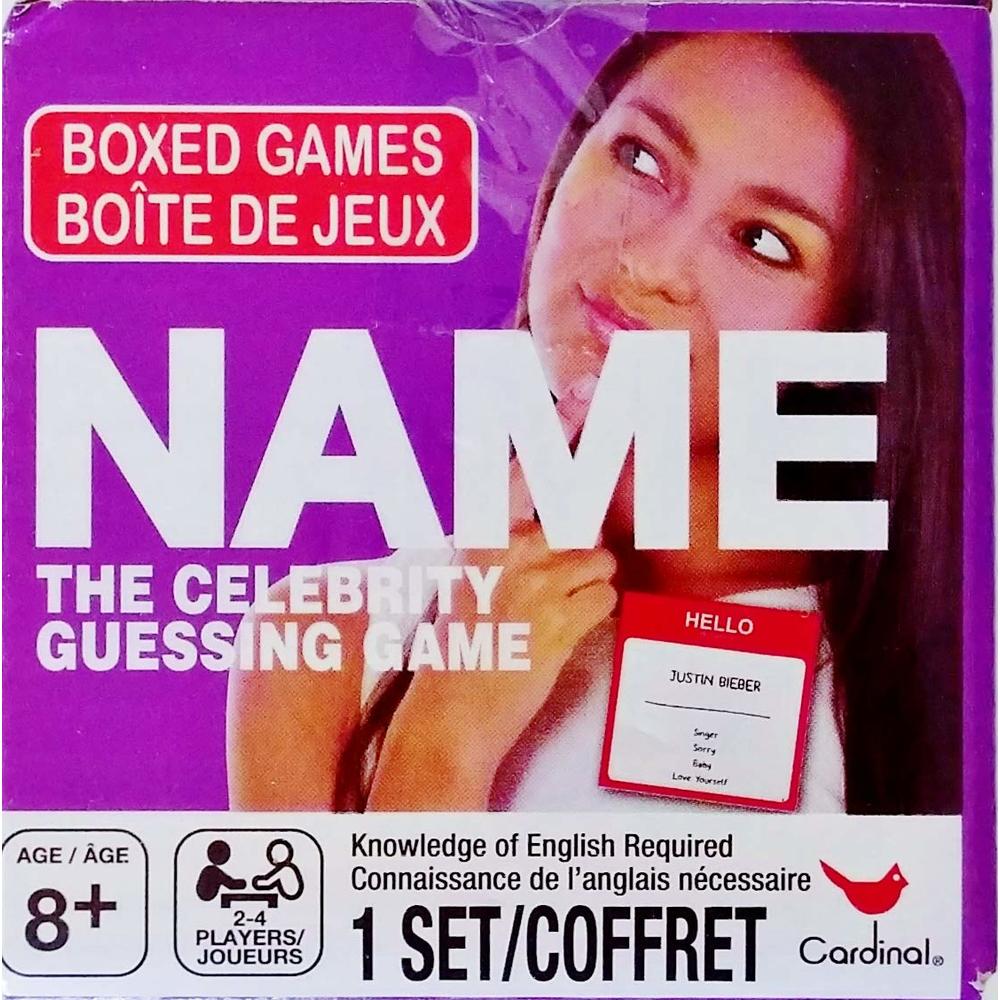 GAMEs Name - The Celebrity Guessing Boxed Card Game - Family Fun, 2-4 ...