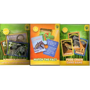Set of 3 National Geographic Flash Cards