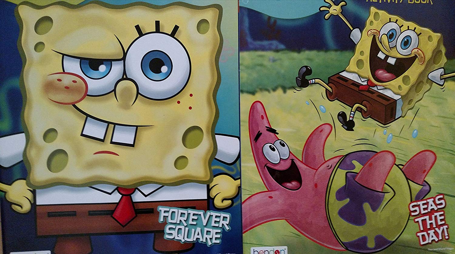 Bendon SpongeBob SquarePants Jumbo Coloring & Activity Book (Assorted ...