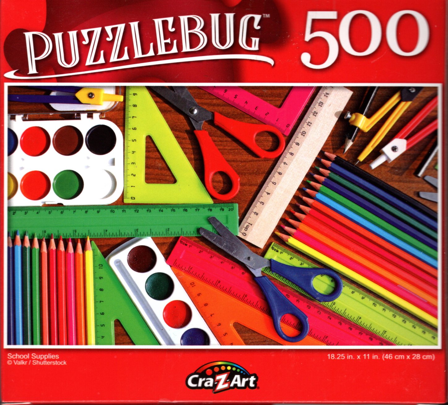 Puzzlebug School Supplies - 500 Pieces Jigsaw Puzzle