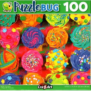 Puzzlebug Bright Cupcakes and Bucket Kittens - 100 Pieces Jigsaw Puzzle ...