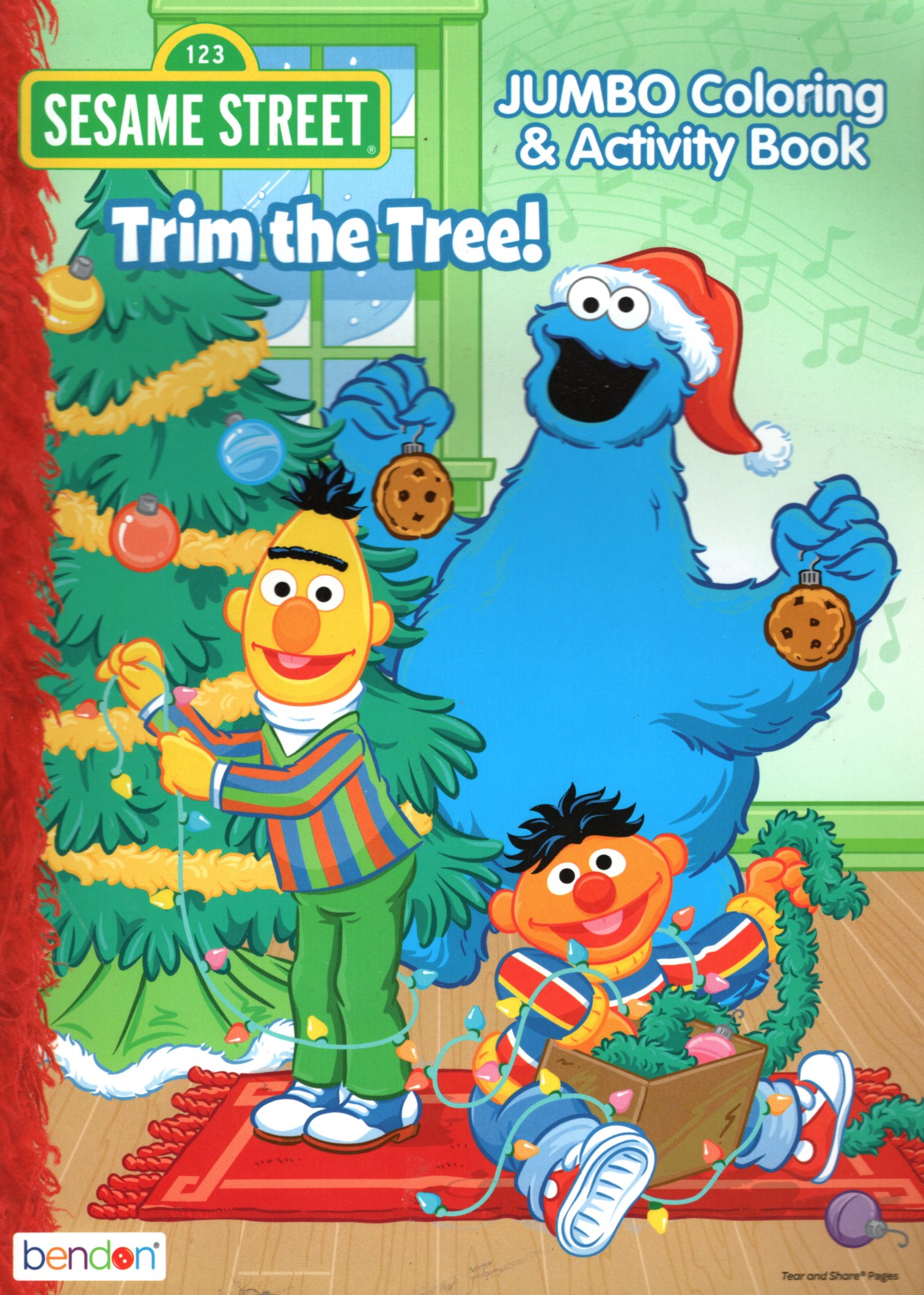 Bendon Sesame Street - Christmas Edition Holiday - Jumbo Coloring ...