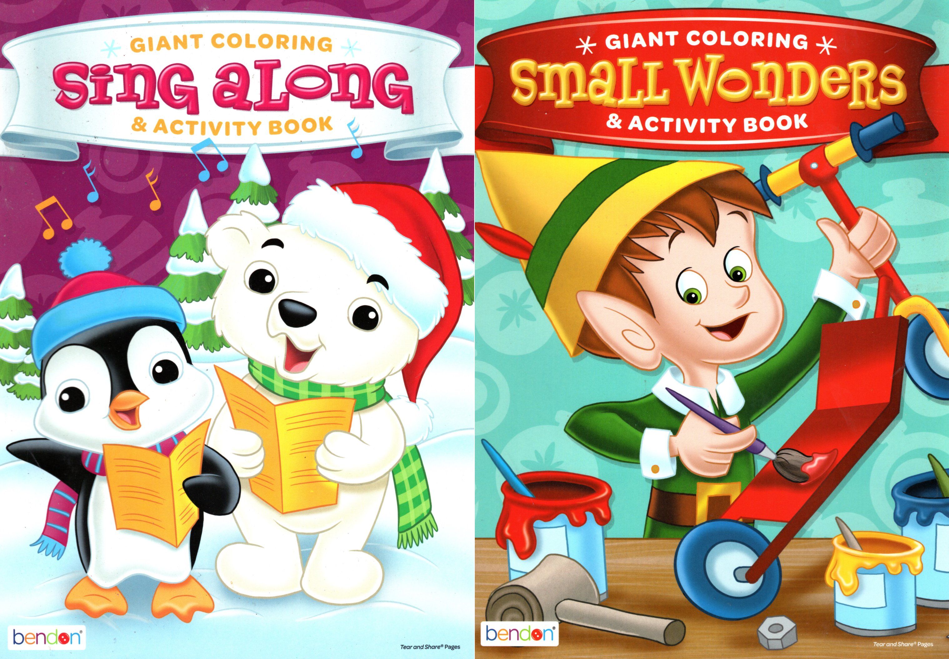 Bendon Christmas Edition Holiday - Giant Coloring and Activity Book ...