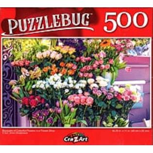 Puzzlebug Bouquets of Colourful Flowers in a Flower Shop - 500 Pieces ...