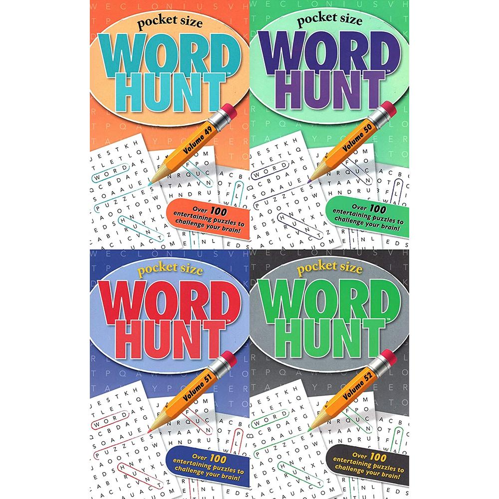 Papp Word Hunt - All New Puzzles - (Pocket Size) - Vol. 49-52 (Set of 4 ...