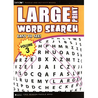 Bendon Large Print Word Search - Easy to See! - (2020) - Vol.1-4 (Set ...