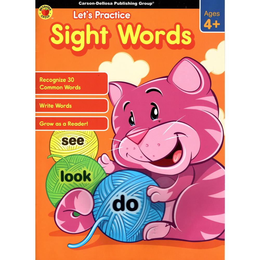 Carson - Dellosa let's Practice - Sight Words - Educational Workbooks ...
