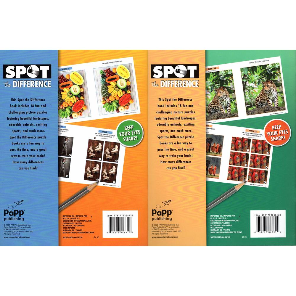 Papp Spot the Difference - Picture Puzzles Book (Set of 2 Book) - v4