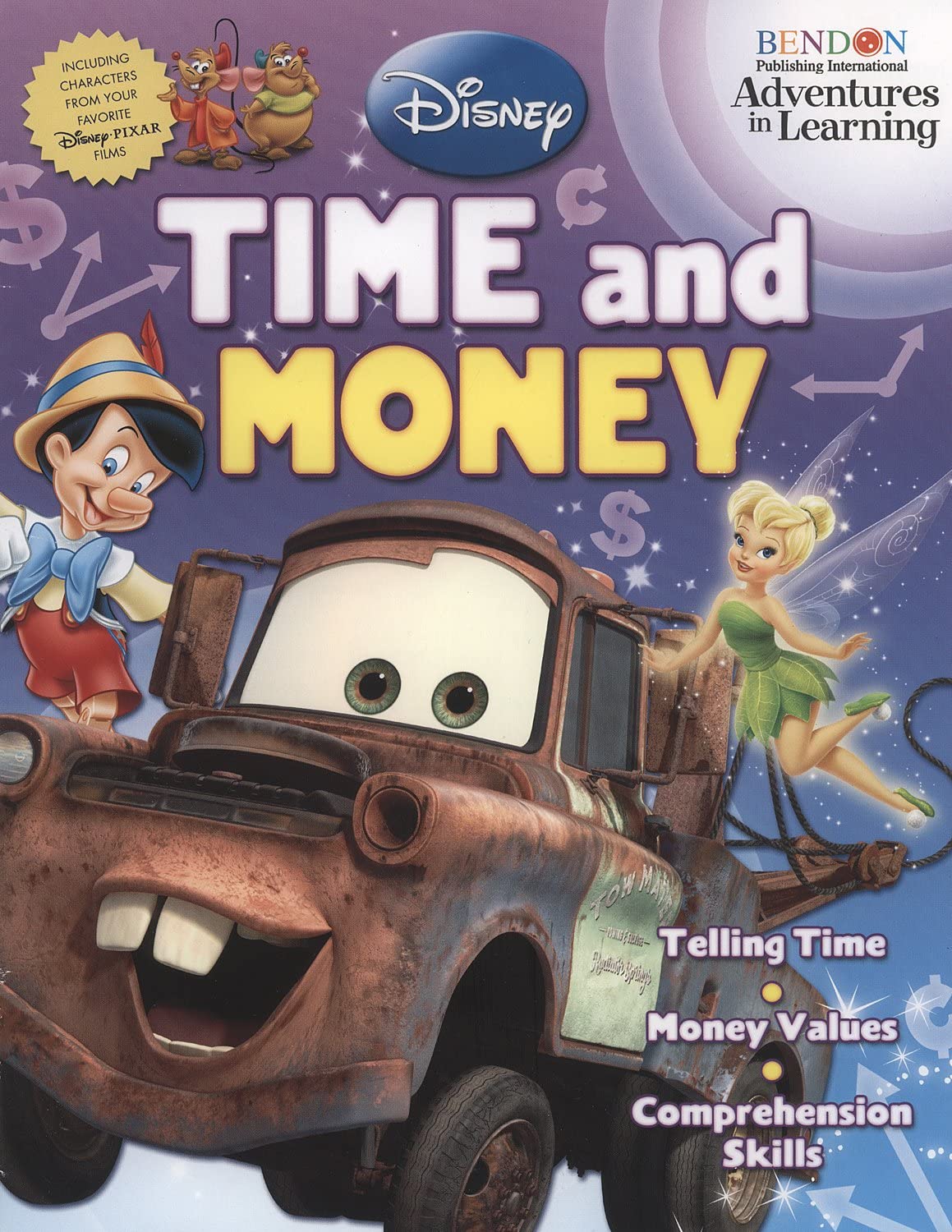 Bendon DISNEY TIME AND MONEY BOOK WITH DISNEY CHARACTERS