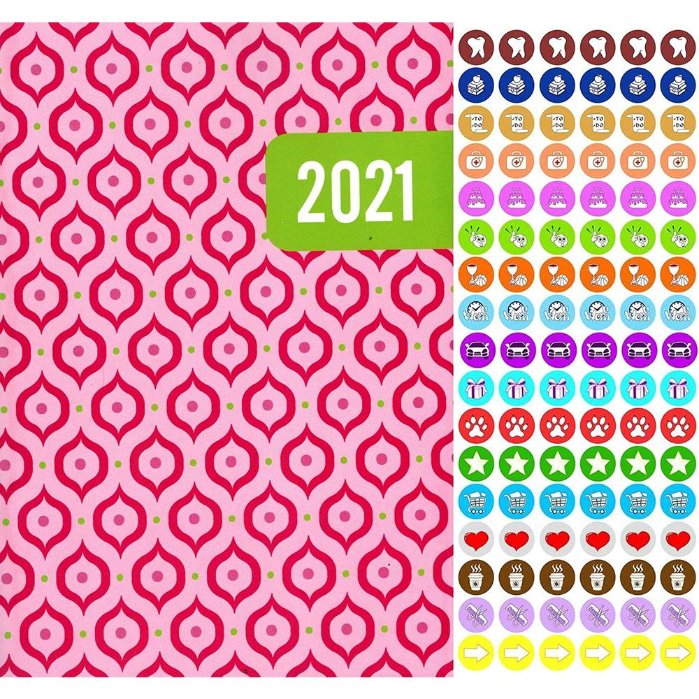 Jot 2021 Planner Calendar - with 100 Reminder Stickers - Edition #1