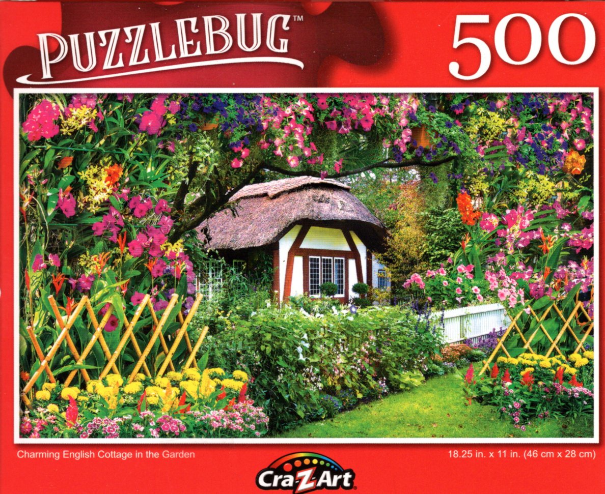 Puzzlebug Charming English Cottage in The Garden - 500 Pieces Jigsaw Puzzle