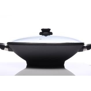 Swiss Diamond Induction 14" Non-Stick Wok with Rack & Lid