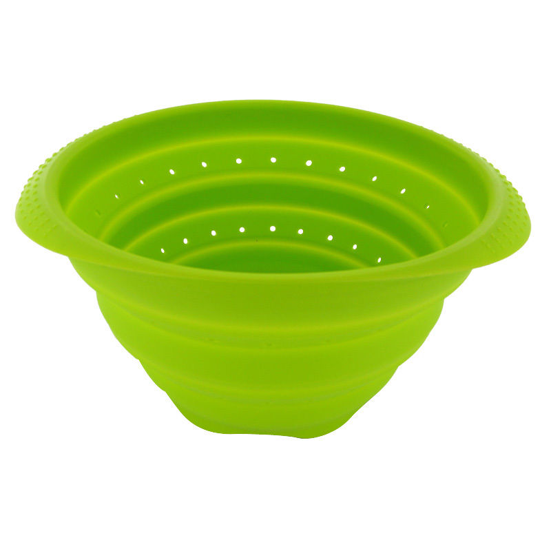 Zeal Easy Store Small Collapsible Silicone Colander - Green