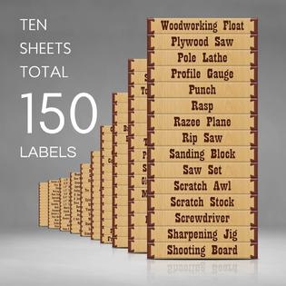 Steel Labels Tool Box Labels for the woodworker "Woodworker Organizer ...