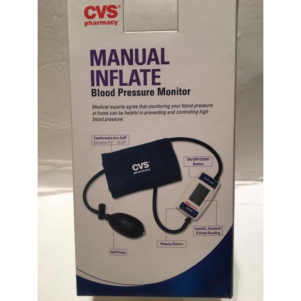 CVS Pharmacy CVS MANUAL Inflate Blood Pressure Monitor BPA50
