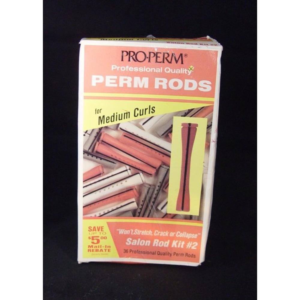 Pro Perm Pro-Perm 36 Professional Quality Perm Rods for Medium Curls