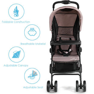 Safeplus Foldable Lightweight Baby Stroller Kids Travel Pushchair 5 ...