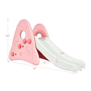 BabyJoy Freestanding Baby Slide Indoor First Play Climber Slide Set for ...