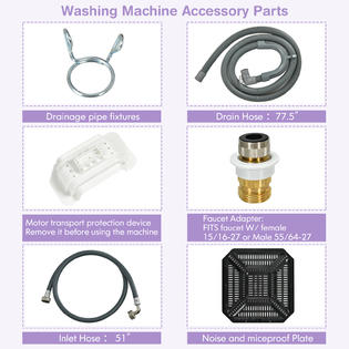 Costway EP24898ZS 8lbs Portable Fully Automatic Washing Machine W ...