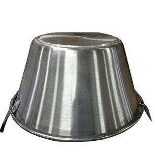 Ballington Heavy Duty and Stainless Steel Cazo Pot with Flat Base Round ...