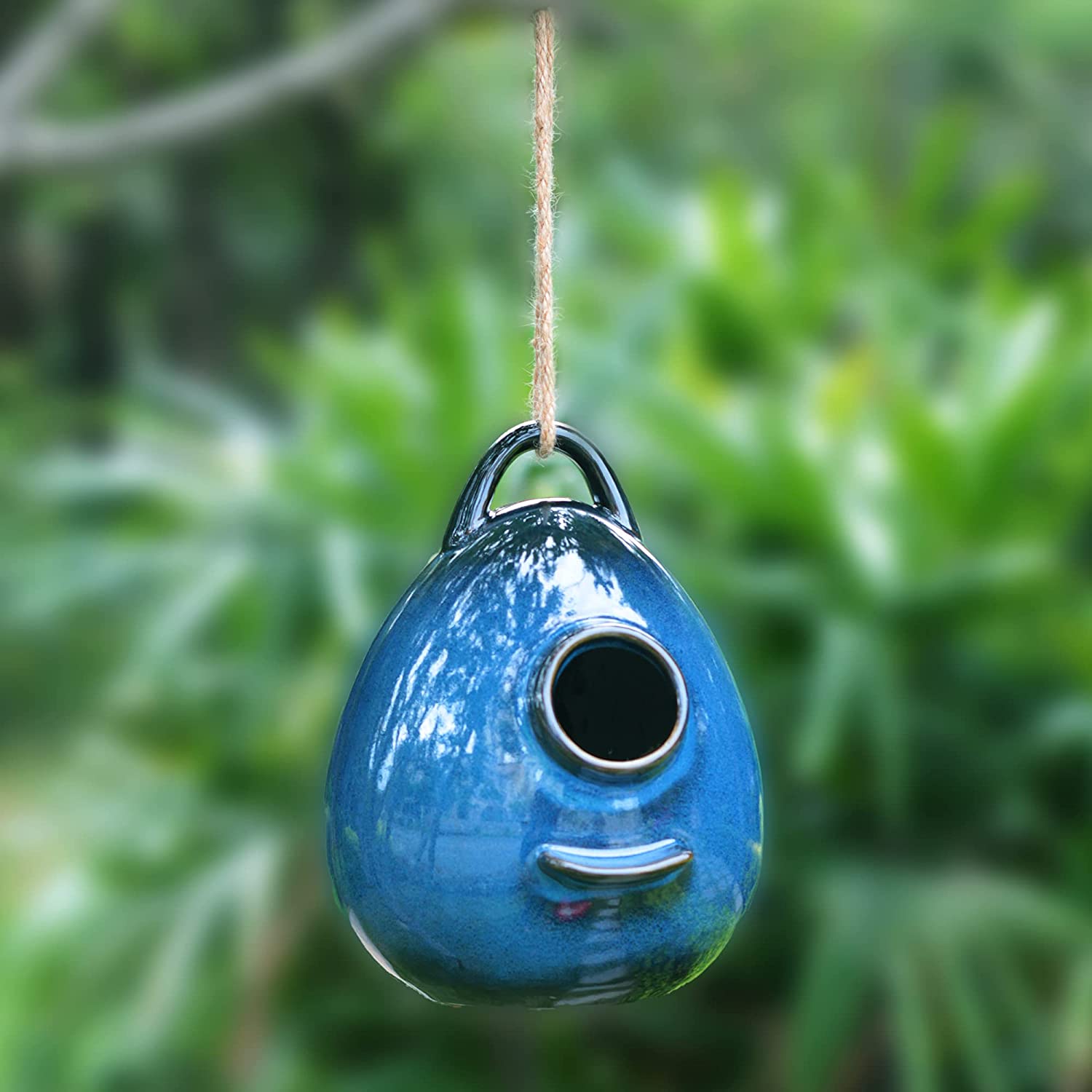 Kimdio AZDS1240 Birdhouse Ceramic Hanging Birdhouses Bird Hut Hanging ...