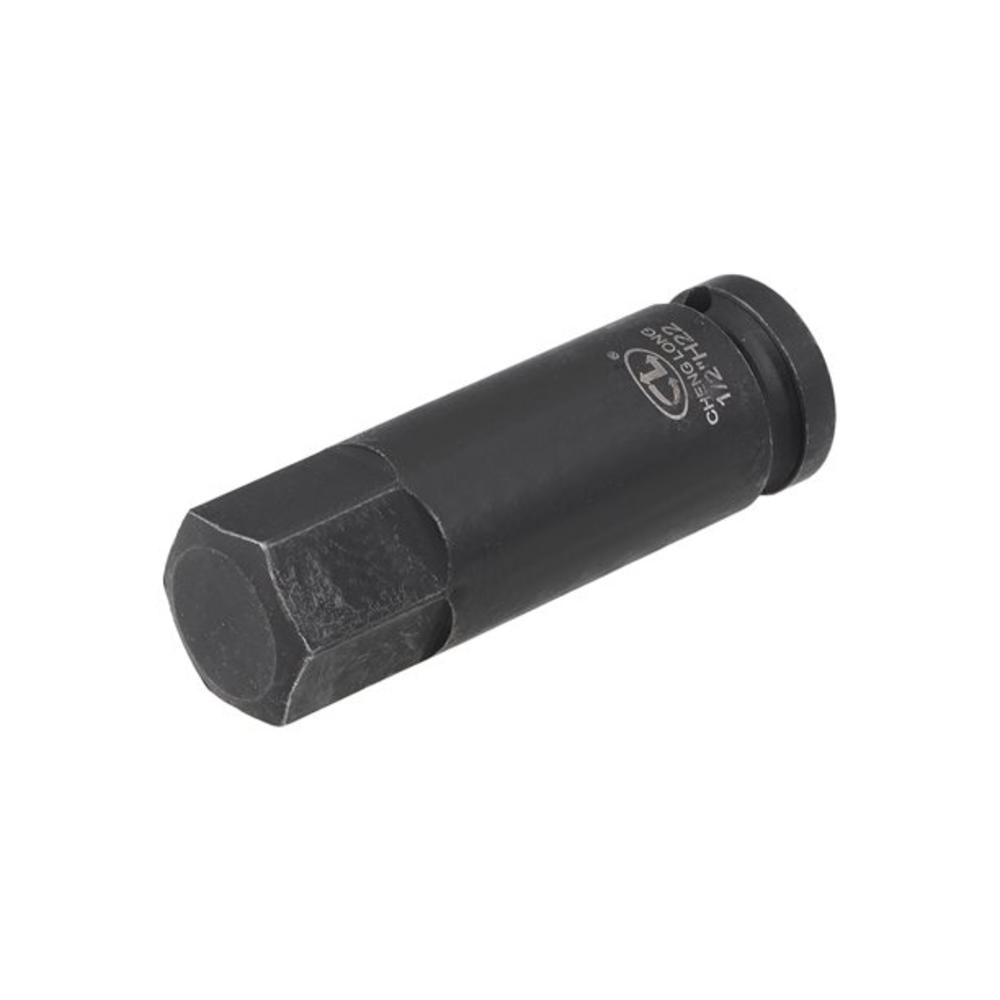 Uxcell H22 1/2-Inch Metric Drive Impact Hex Bit Socket Cr-Mo Steel ...