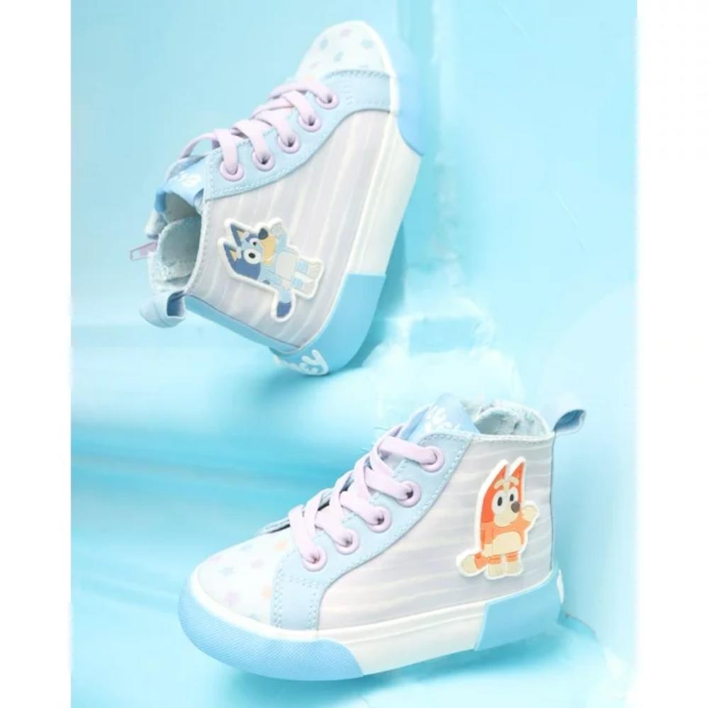 Bluey Toddler Girl High Top Sneakers, Sizes 7-12