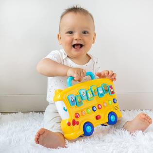 Bambiya Baby Toy Bus with Songs, Animal Sounds and Numbers. Musical ...