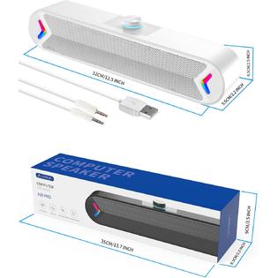 Lenrue AZDS6115 Computer Speakers,Wired USB-Powered PC Speakers with ...