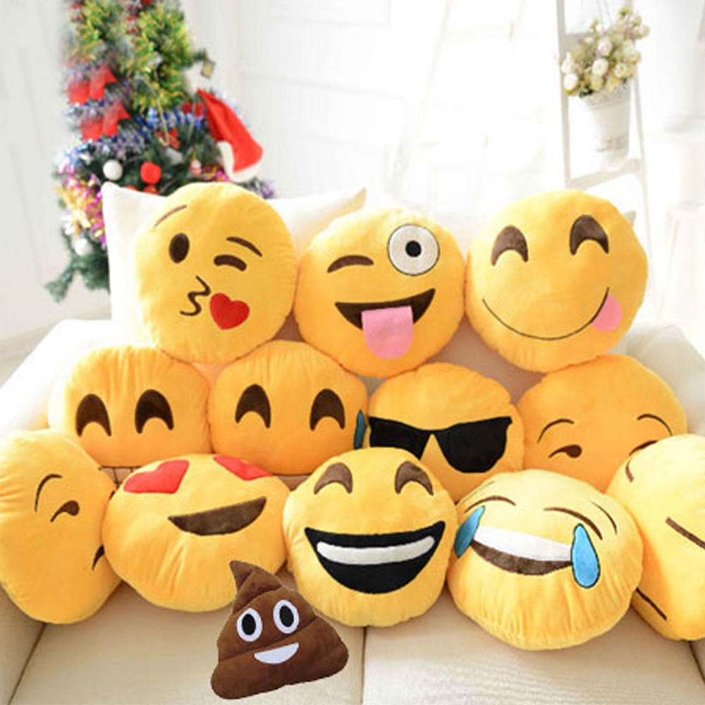 Alphabetdeal Plush Emoji Emoticon Pillows
