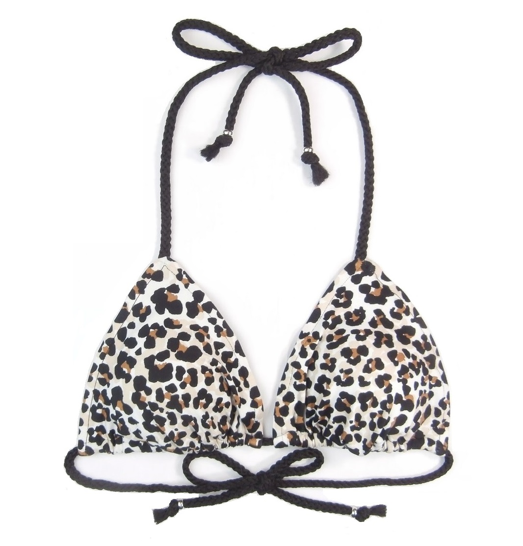 Prima Swim Women's Spotted Cheetah Triangle Shape Bikini Beachwear ...