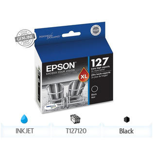 Genuine Epson 127 - T127120 Extra High-Capacity Black Ink Cartridge