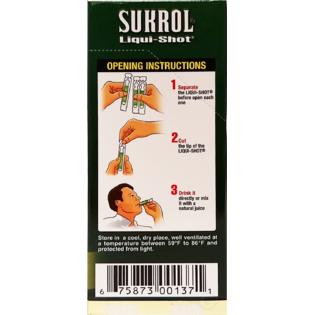 Sukrol Liquid Shot Dietary Supplement 10 units - Suplemento ...